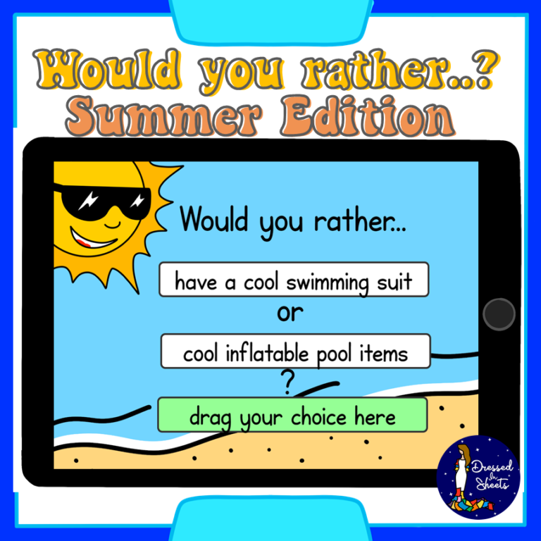 Would you rather..? Summer Edition BOOM Cards - Made By Teachers