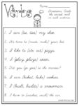 10 Printable Cursive Choose the Correct Verb Works - Made By Teachers