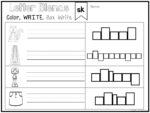 40 Printable Blends Color, Trace, and Box Write Wo - Made By Teachers