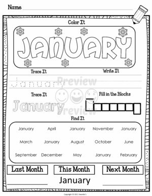 Months of the Year Worksheets | Made By Teachers