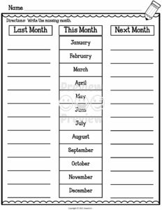 Months of the Year Worksheets | Made By Teachers