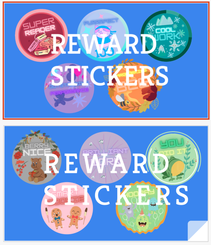 Digital reward stickers for students - Made By Teachers
