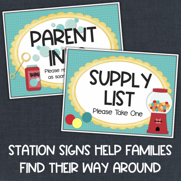 Meet The Teacher Open House Stations Activities | Made By Teachers