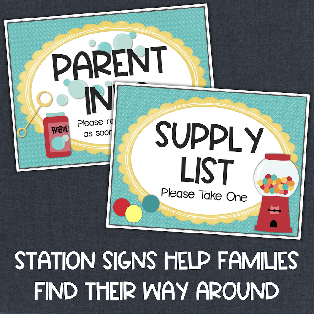 Meet The Teacher Open House Stations Activities - Made By Teachers