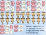 Synonyms Game Matching Activity Reading Center - Made By Teachers