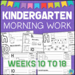 Kindergarten Morning Work Set 2 - Made By Teachers