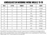 Kindergarten Morning Work Set 2 - Made By Teachers