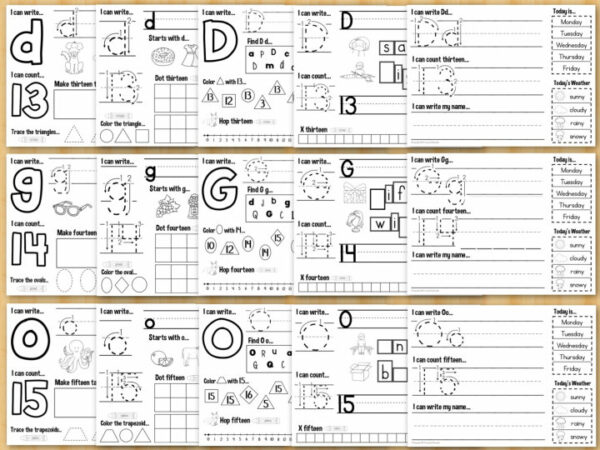 Kindergarten Morning Work Set 2 - Made By Teachers