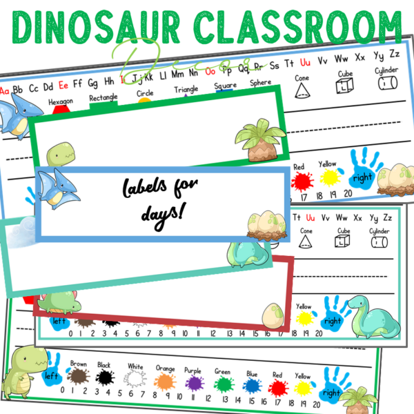 Dinosaur Classroom Decor EDITABLE - Made By Teachers
