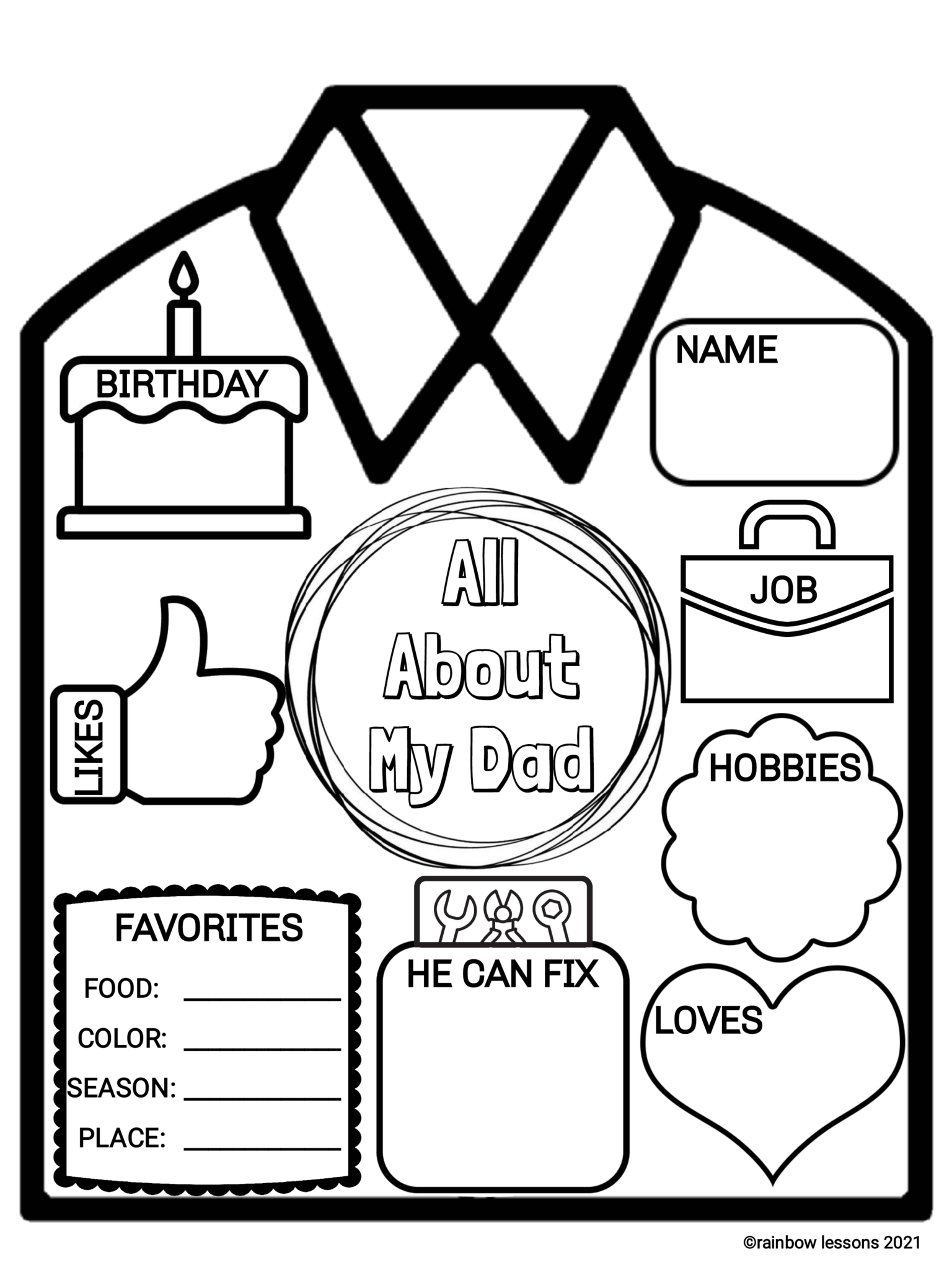 Fathers Day Craft | Fathers Day Writing Activities - Made By Teachers