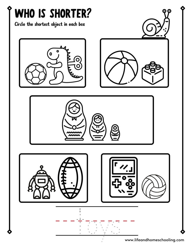 Preschool Math (Tall/Short) | Made By Teachers