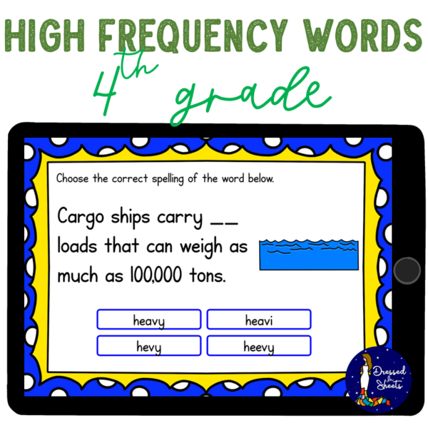 4th Grade High Frequency Words BOOM Cards | Made By Teachers