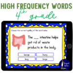 4th Grade High Frequency Words BOOM Cards | Made By Teachers