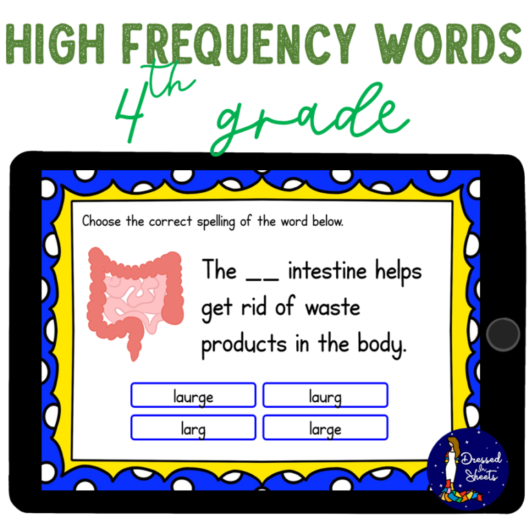 4th Grade High Frequency Words BOOM Cards | Made By Teachers