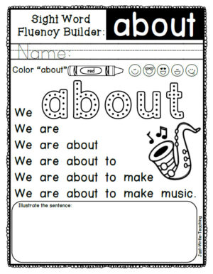 Sight Word Fluency Builders Dolch Third Grade - Made By Teachers