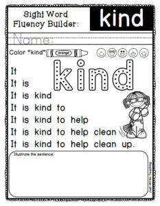 Sight Word Fluency Builders Dolch Third Grade - Made By Teachers