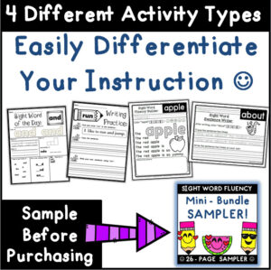 Sight Word Fluency Double Mega Bundle | Made By Teachers