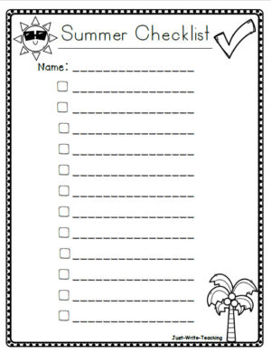 End of Year Summer Checklist Freebie | Made By Teachers
