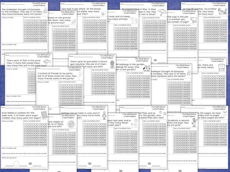 2nd Grade Addition Subtraction Word Problems - Made By Teachers