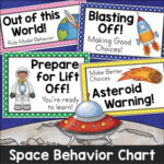 Space Theme Behavior Clip Chart - Made By Teachers