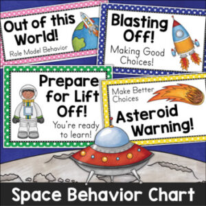 Space Theme Behavior Clip Chart - Made By Teachers
