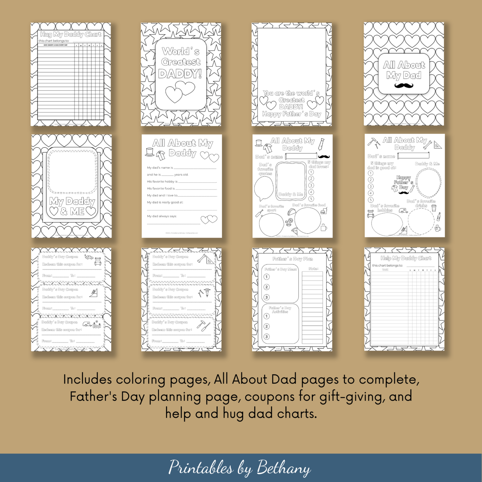 Father's Day Printable Bundle | Made By Teachers