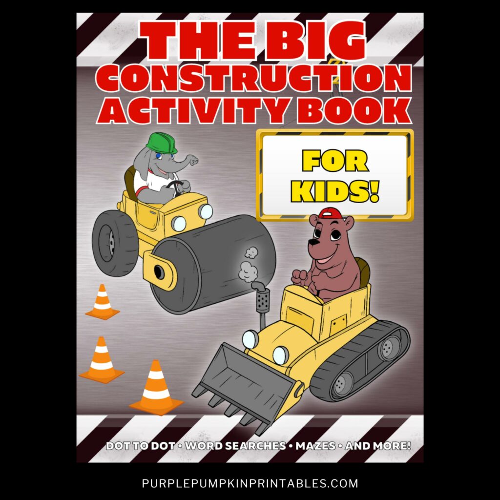 62-Page Printable Big Construction Activity Book! - Made By Teachers