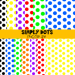 Simply Dots Digital Paper - Made By Teachers