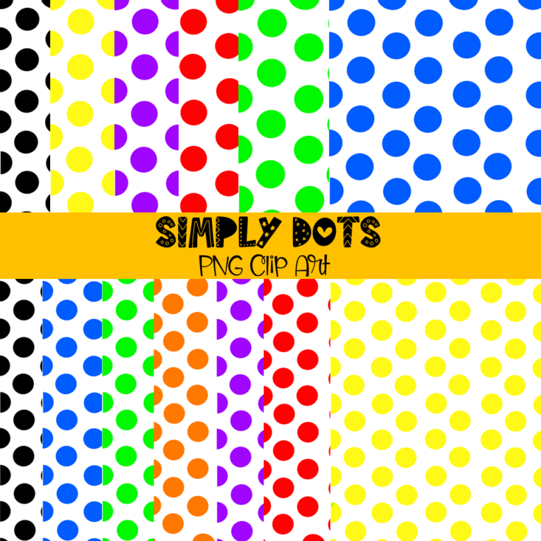 Simply Dots Digital Paper - Made By Teachers
