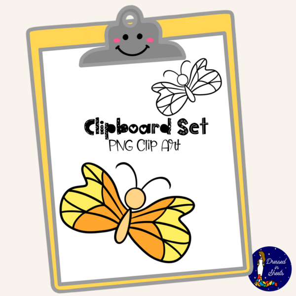 Clipboard Set Clip Art - Made By Teachers