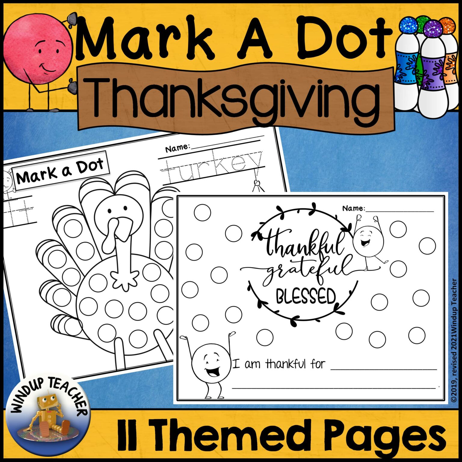 Thanksgiving Dot Dauber Set | Made By Teachers