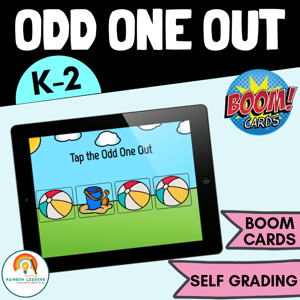 Summer Odd One Out Boom Cards | Made By Teachers