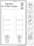 10 Printable Digraphs Ice Cream Worksheets - Made By Teachers