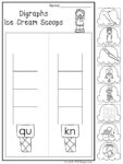 10 Printable Digraphs Ice Cream Worksheets - Made By Teachers