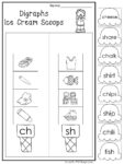 10 Printable Digraphs Ice Cream Worksheets - Made By Teachers