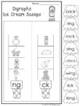 10 Printable Digraphs Ice Cream Worksheets - Made By Teachers