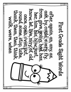 First Grade Sight Words Worksheets | Made By Teachers