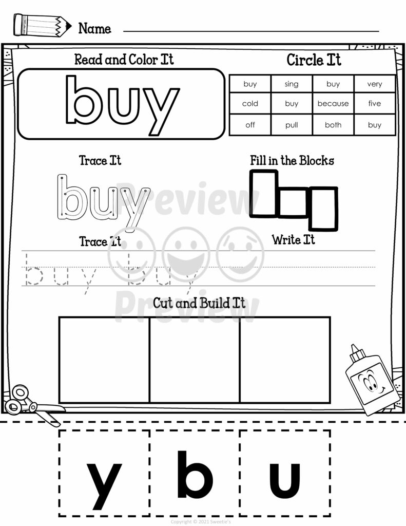 Second Grade Sight Words Worksheets - Made By Teachers