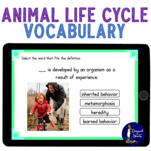 Animal Life Cycles Vocabulary BOOM Cards | Made By Teachers