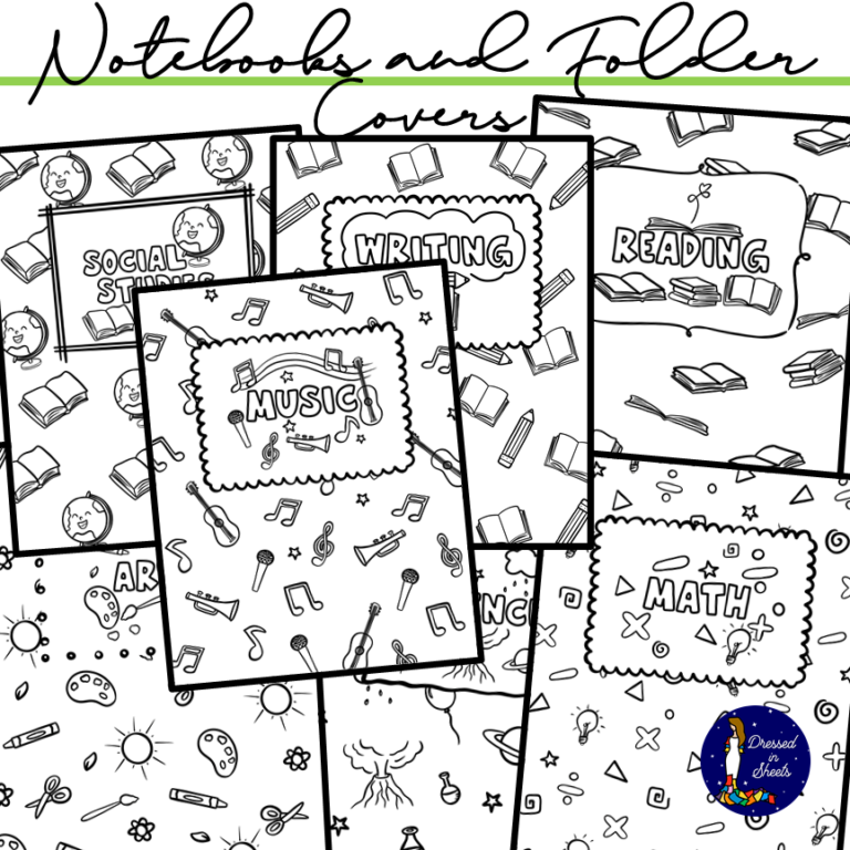 Printable Notebooks and Folder Covers - Made By Teachers