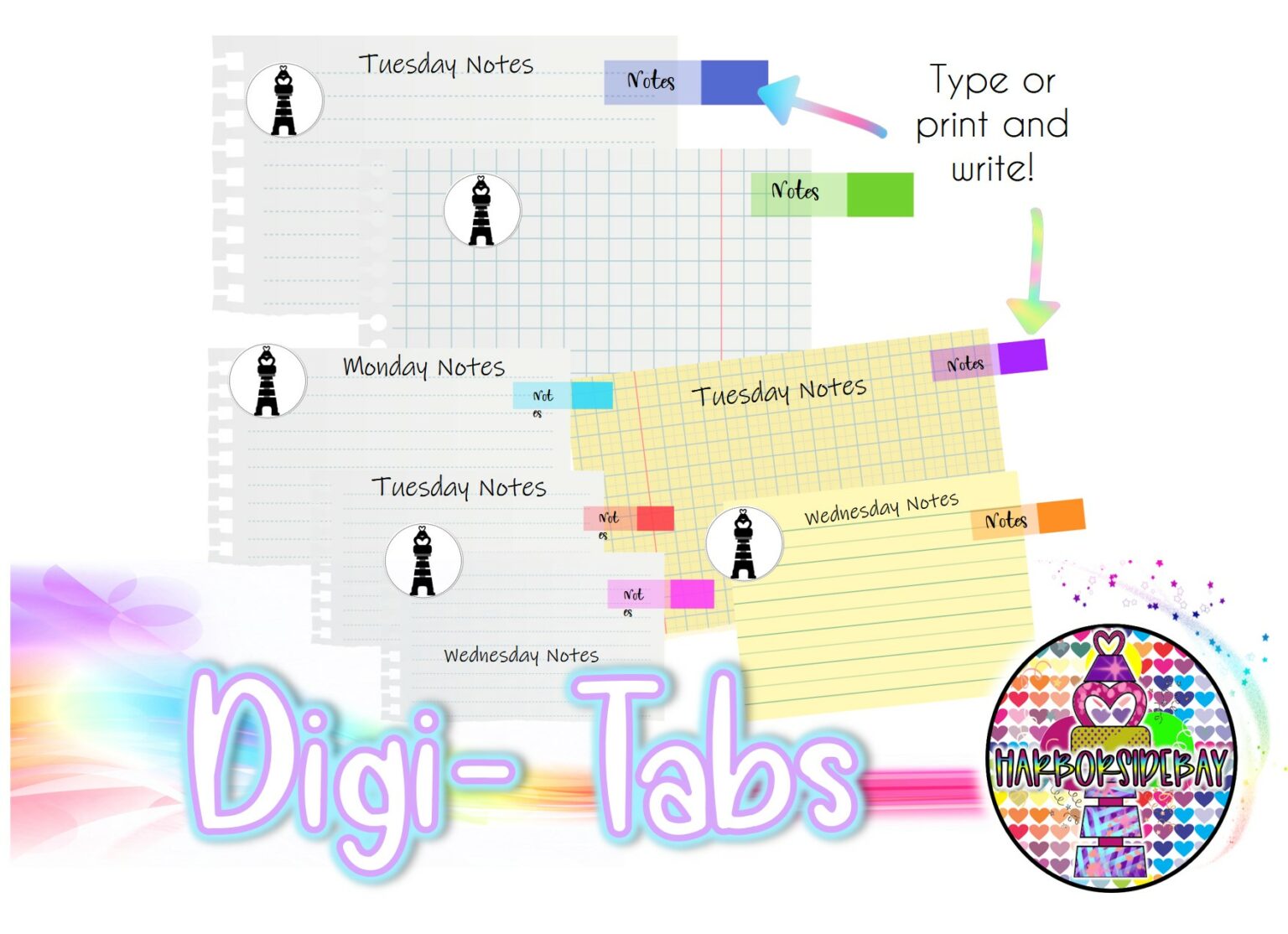 Printable and Digital Tabs Page Dividers | Clipart | Made By Teachers