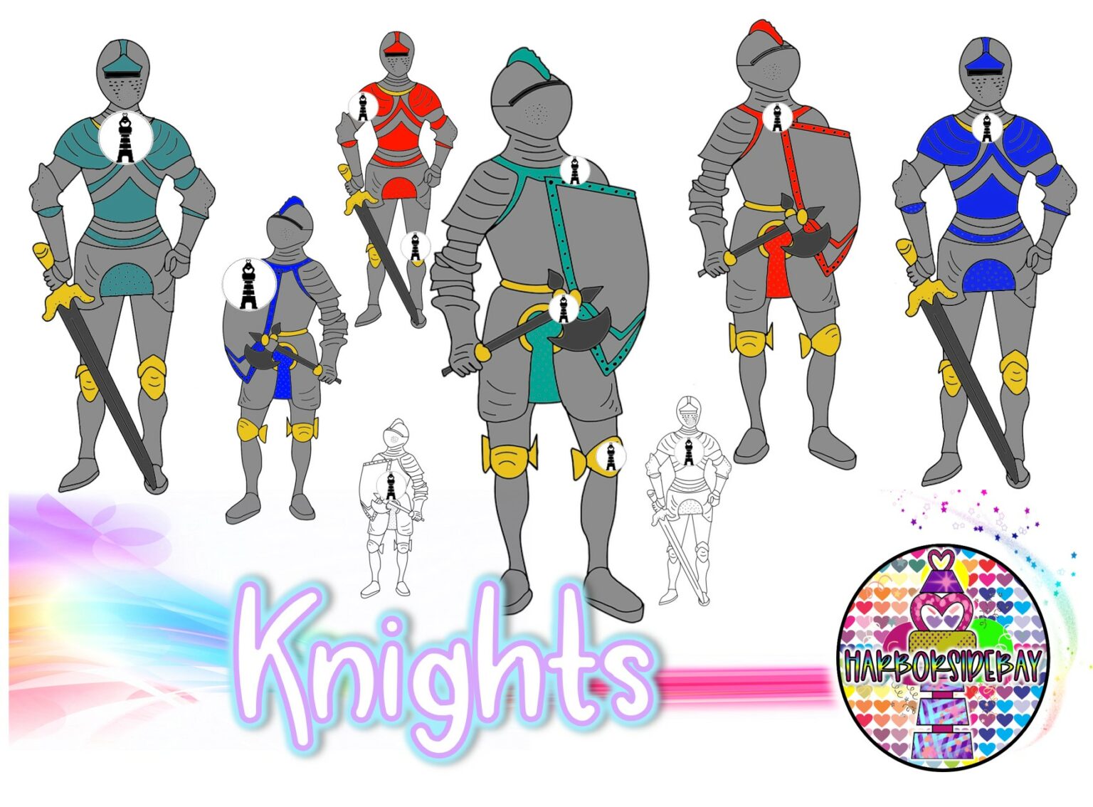 knights soldiers clip art | Made By Teachers