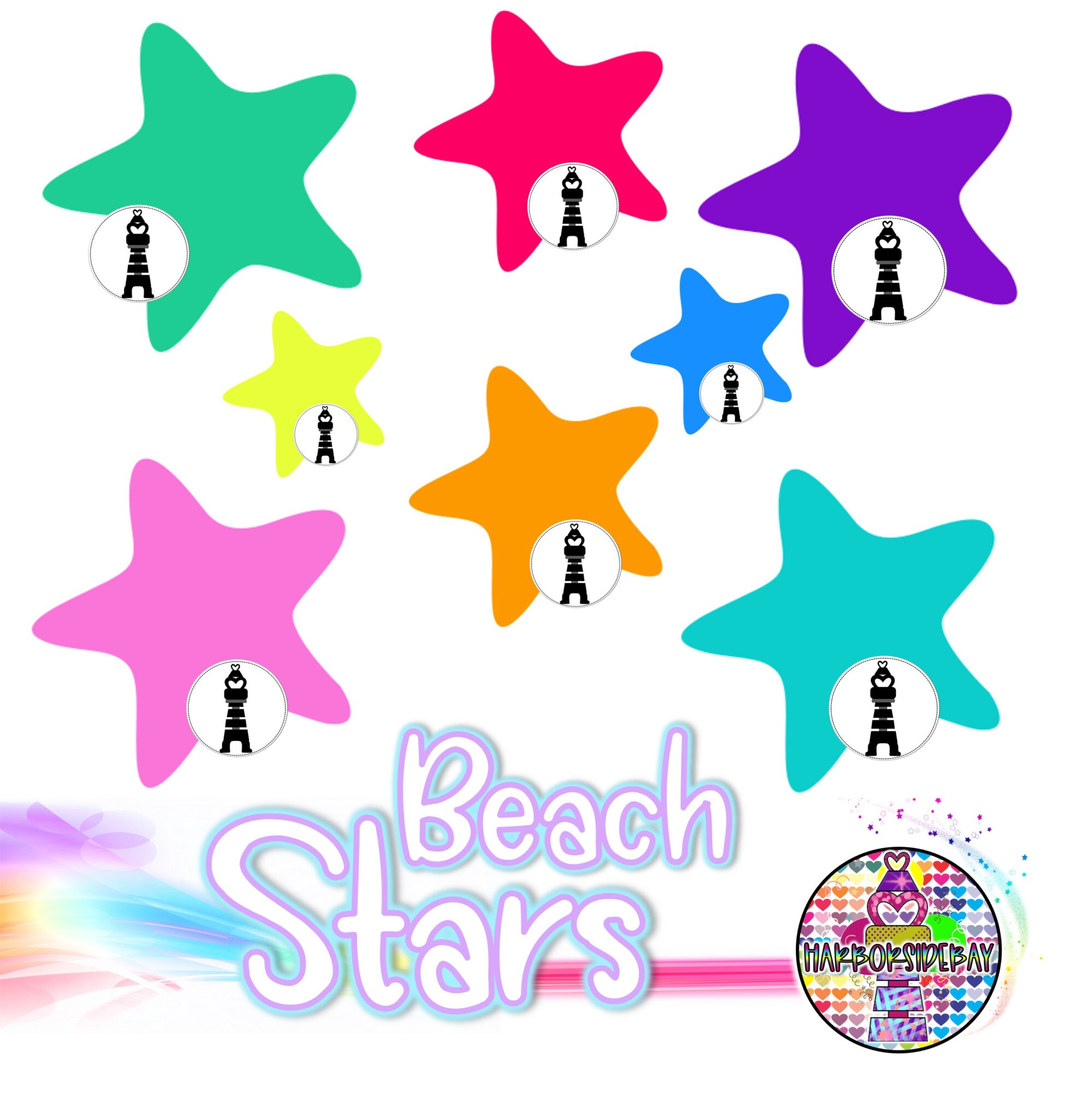 Beach Sand Coral Stars Clip Art | Made By Teachers
