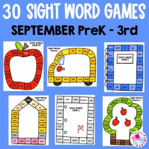Back to School Sight Words Games September - Made By Teachers