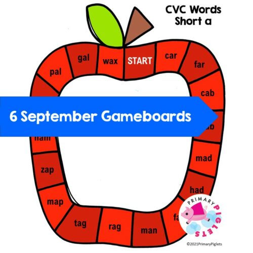 Back to School CVC Phonics Games September - Made By Teachers