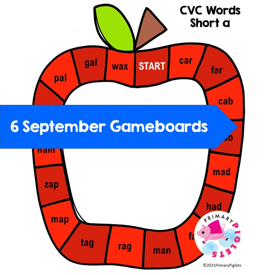 Back to School CVC Phonics Games September - Made By Teachers