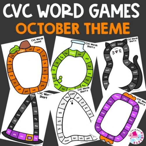 Halloween CVC Games October - Made By Teachers