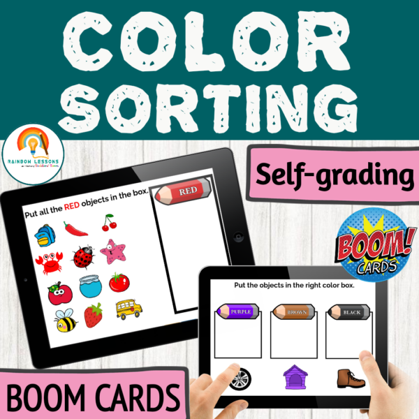 Color Sorting Boom Cards for Distance Learning | Made By Teachers