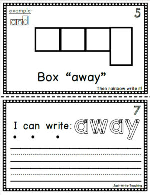 Sight Word Flip Book (Flipbook) - AWAY - Made By Teachers