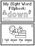 Sight Word Flip Book (Flipbook) - DOWN - Made By Teachers